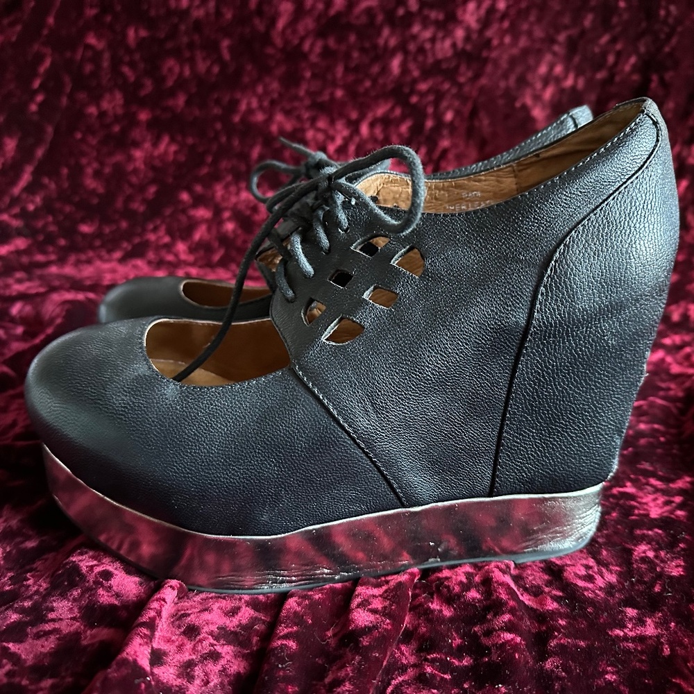 Jeffrey Campbell Havan Last Platform Shoes - Gem